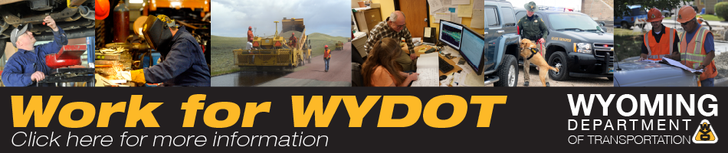 Work for WYDOT - Click here for more information